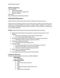 Proyecto ENCODE y Epigenómica - Docsity