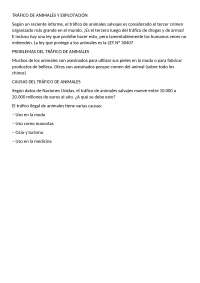 Trafico de animales diapositivas - Docsity