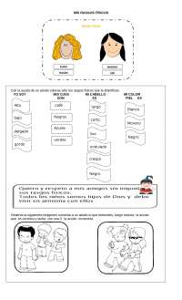 Los rasgos físicos para niños - Docsity