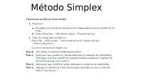 Metodo simplex optimizacion - Docsity