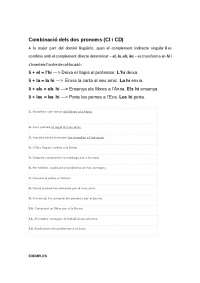 Pronoms CD CI i exemples - Docsity