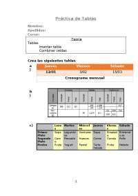 Tablas de informatica - Docsity
