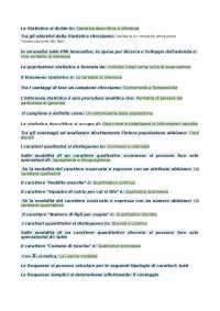 Statistica Esame Pegaso - Docsity