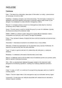 Inglese - Appunti Quinta superiore - Docsity