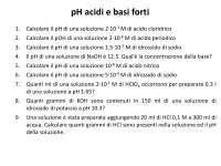 Esercizi su acidi e basi - Docsity