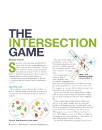 The intersection game - Docsity
