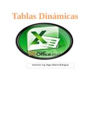 Excel avanzado Tablas Dinámicas | Ejercicios de Informática - Docsity