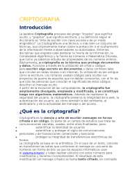 Criptografia y sus aplicaciones - Docsity