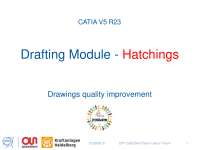 Catia v5 drafting hatching problems - Docsity