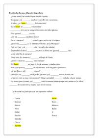 Ejercicios Pretérito perfecto - Docsity