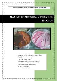 TOMA DE INOCULO EN LABORATORIO - Docsity