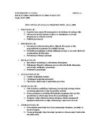 Opće faze mitoze | Beleške' predlog Biologija - Docsity