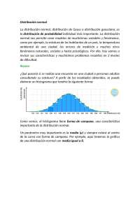 DISTRIBUCION NORMAL , CONCEPTOS Y EJERCICIOS - Docsity