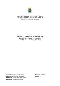 Relatório - Pêndulo Simples - Docsity