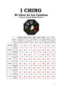 I Ching - El Libro de las Mutaciones - Docsity