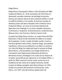 Biografia Diego Rivera | Apuntes de Artes | Docsity