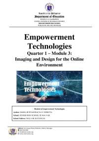 Empowerment Technologies Module 1 to 5 created by my with references ...