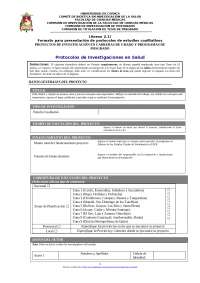 Formato para protocolo estudio cualitativo - Docsity