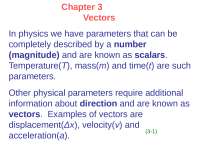 Physics chapter 3 notes - Docsity