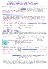 Equilibrio dei fluidi - Docsity