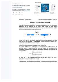 Modulo o relacion de poisson - Docsity