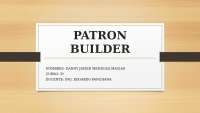 Patron Builder- Programacion Orientada a Objetos. - Docsity