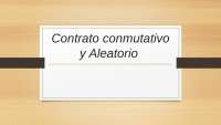 Contrato conmutativo y Aleatorio: Articulo 1498 C.C - Docsity