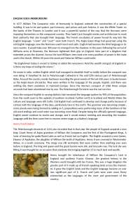 2. History of English language_ English goes Underground - Docsity