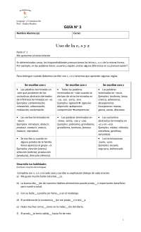 Uso adecuados de la C,S y Z - Docsity