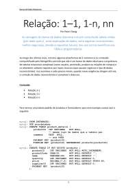 Introdução ao código sql - Docsity