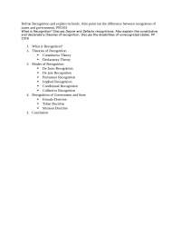 State Recognition and its types - Docsity