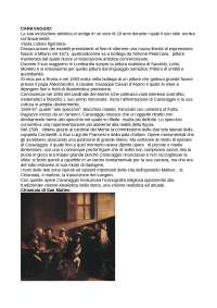 Michelangelo Merisi da Caravaggio - Docsity