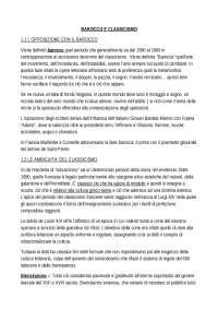 Classicismo e Barocco - Docsity