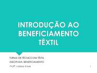Beneficiamento Têxtil - Docsity