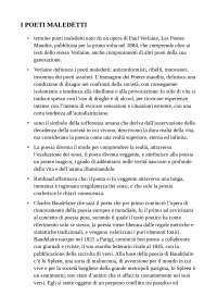 I Poeti Maledetti - Riassunto - Docsity
