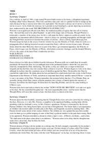 1984 by George Orwell summary - Docsity