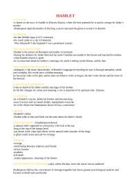 Hamlet of Shakespeare - Docsity