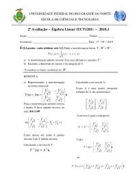 Lista de exercícios algebra - Docsity