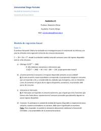 Ejercicios básicos econometría - Docsity