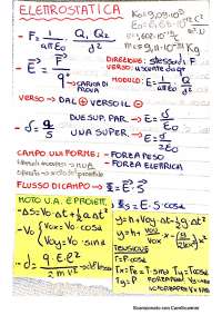 Formulario Elettrostatica - Docsity