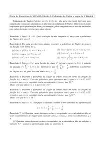 EXERCÍCIOS CALCULO 1 - Docsity