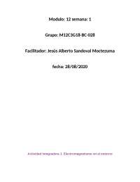 Modulo 12 actividad integradora 1 - Docsity