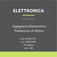 Appunti Elettronica, prof. Dario Natali, 2018/2019, ing. Matematica, POLIMI - Docsity