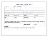 Website Design & Development | Assignments Web Design and Development | Docsity