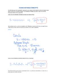 Introducción y ejercicios de sumas notables | Apuntes de Matemáticas ...