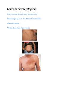 Lesiones dermatologicas - Docsity