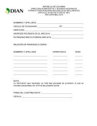 Dian Formato de Solicitud - Docsity