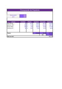 Ejercicios de excel parte 2 - Docsity