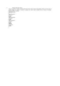 PROGRAMACION - EJERCICIO - Docsity