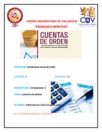 Cuentas de orden conceptos - Docsity